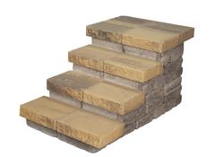 Four Step Landscape Block Stairs Project Material List at Menards®
