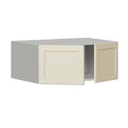 KLËARVŪE Cabinetry® 36" W x 24" D x 15" H Linsell® Ivory Wall Cabinet ...