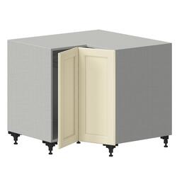 KLËARVŪE Cabinetry® 36" W x 24" D x 30" H Linsell® Ivory Lazy Susan ...