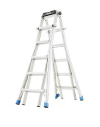 Safe Reach® 23ft Aluminum Multi-Postion Ladder with Project Top - 300 ...