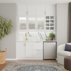 KLËARVŪE® Laholm White Wet Bar - Cabinets Only at Menards®