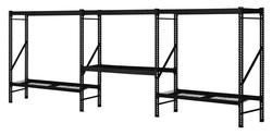 Performax® 18' 10"W x 72"H x 24"D Black 6-Shelf Racking System at Menards®