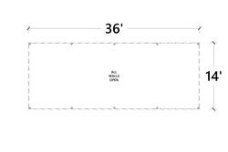 14'W x 36'L x 8'H Pro-Port™ Embedded Posts Material List at Menards®