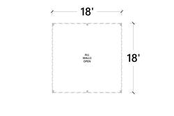 18'W x 18'L x 8'H Pro-Port™ Surface Mounted Posts Material List at Menards®