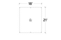21'W x 18'L x 8'H Pro-Port™ Surface Mounted Posts Material List at Menards®