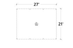 21'W x 27'L x 8'H Pro-Port™ Embedded Posts Material List at Menards®