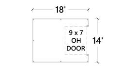 14'W x 18'L x 8'H Fully Enclosed Pro-Port™ Surface Mounted Posts ...