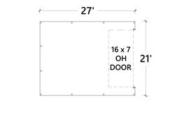 21'W x 27'L x 8'H Pro-Port™ Embedded Posts Material List at Menards®