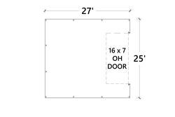 25'W x 27'L x 8'H Pro-Port™ Embedded Posts Material List at Menards®