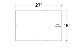 18'W x 27'L x 8'H Pro-Port™ Embedded Posts Material List at Menards®