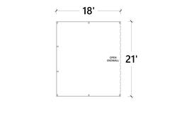 21'W x 18'L x 8'H Pro-Port™ Embedded Posts Material List at Menards®