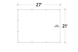 21'W x 27'L x 8'H Pro-Port™ Surface Mounted Posts Material List at Menards®