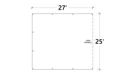 25'W x 27'L x 8'H Pro-Port™ Surface Mounted Posts Material List at Menards®