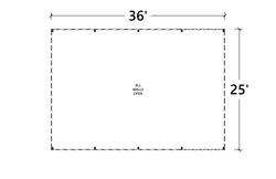 25'W x 36'L x 8'H Pro-Port™ Surface Mounted Posts Material List at Menards®