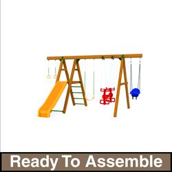 PlayStar Mesa Silver Ready-to-Assemble 9 Activity Playset Material List ...