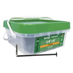 SPAX® 1/4" x 6" T-Star Drive Grade 5 HCR Exterior Coated Washer Head ...