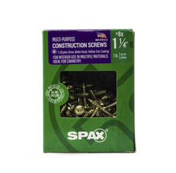 SPAX® #8 x 1-1/4" T-Star Plus Drive Yellow Zinc Wafer Head Cabinet ...