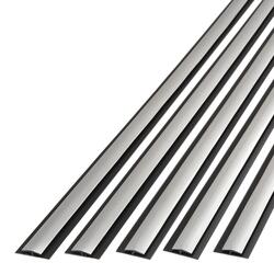 Fasade® 4' PVC Brushed Aluminum Wall Panel Divider Trim - 5 Pack at ...