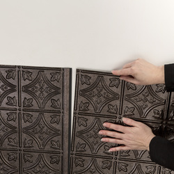 Fasade® 4' PVC Smoked Pewter Wall Panel Divider Trim - 5 Pack at Menards®