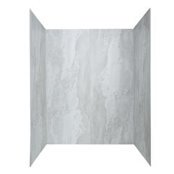 Palisade™ 60"W x 30"D x 78"H Iced Pewter Shower Wall Surround (4-Piece ...