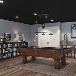 Genesis™ Standard PVC 2' x 4' Black Smooth Pro Drop Ceiling Tile at ...