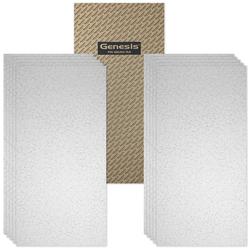 Genesis™ Standard PVC 2' x 4' White Printed Pro Drop Ceiling Tile at ...
