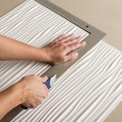 Genesis™ Designer PVC 2' x 2' White Drifts Drop Ceiling Tile at Menards®