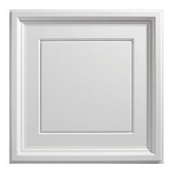 Genesis™ Designer PVC 2' x 2' White Icon Coffer Drop Ceiling Tile at ...