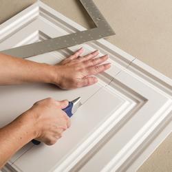 Genesis™ Designer PVC 2' x 2' White Icon Relief Drop Ceiling Tile at ...