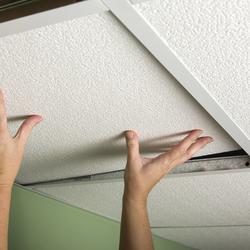 Genesis™ Standard PVC 2' x 2' White Stucco Pro Drop Ceiling Tile at ...