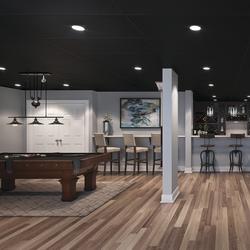 Genesis™ Standard PVC 2' x 4' Black Stucco Pro Drop Ceiling Tile at ...