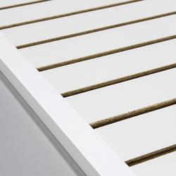 8' White Vinyl Slatwall Cap Moulding at Menards®