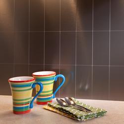 Aspect™ 3" x 6" Stainless Peel & Stick Brushed Metal Short Grain ...