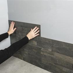 Aspect™ 5.9" x 23.6" Iron Slate Peel & Stick Stone Backsplash Tile at ...