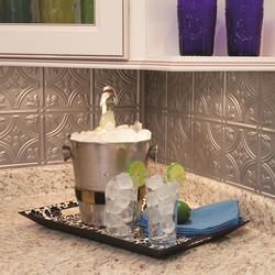 Fasade® Traditional 1 Argent Silver Backsplash Kit - 15 Sq. Ft. at Menards®