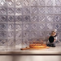 Fasade® Traditional 4 Brushed Aluminum Backsplash Kit - 15 Sq. Ft. at ...