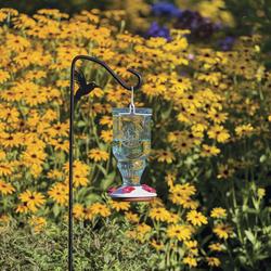 Tasty Tweets Blue Vintage Glass Hummingbird Feeder - 30 oz at Menards®