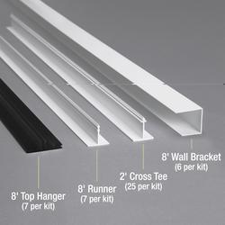 CeilingMAX® 100 sq ft White Ceiling Grid Kit - 45 Piece at Menards®