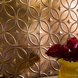 Fasade® Rings 18" x 24" Antique Bronze Vinyl Backsplash Tile - 5 Pack ...