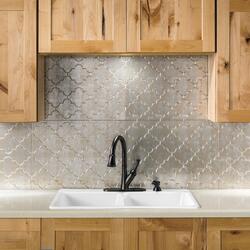 Fasade® Monaco 18" x 24" Vintage Metal Vinyl Backsplash Tile - 5 Pack ...