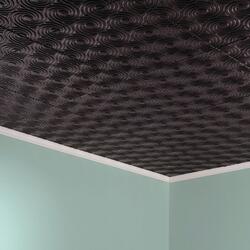 Fasade® Cyclone Vinyl 2' x 2' Smoked Pewter Glue-Up Ceiling Tile - 5 ...