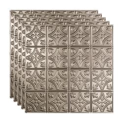Fasade® Traditional 1 Vinyl 2' x 2' Brushed Nickel Lay-In Ceiling Tile ...