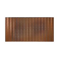 Fasade 4' x 8' Polished Copper Current Horizontal Vinyl Wall Panel at ...