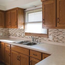 Tack Tile™ Small Mosaic Brown Peel & Stick Vinyl Backsplash Tiles - 3 ...