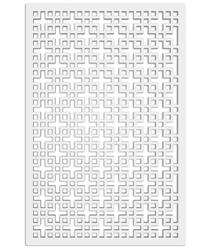 Acurio Latticeworks 32" x 4' White Chinese Style 1 Vinyl Privacy ...