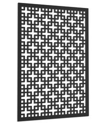 Acurio Latticeworks 32" x 4' Black Chinese Style 1 Vinyl Privacy ...