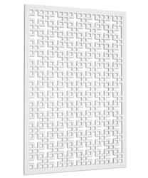 Acurio Latticeworks 32" x 4' White Chinese Style 1 Vinyl Privacy ...