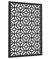 Acurio Latticeworks 32" x 4' Black Fret Vinyl Privacy Lattice Panel at ...