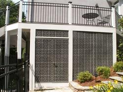 Acurio Latticeworks 32" x 4' White Chinese Style 1 Vinyl Privacy ...