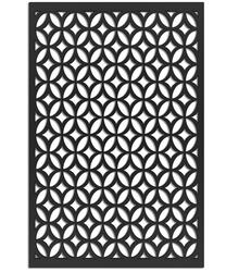 Acurio Latticeworks 32" x 4' Black Moors Ellipse Vinyl Privacy Lattice ...